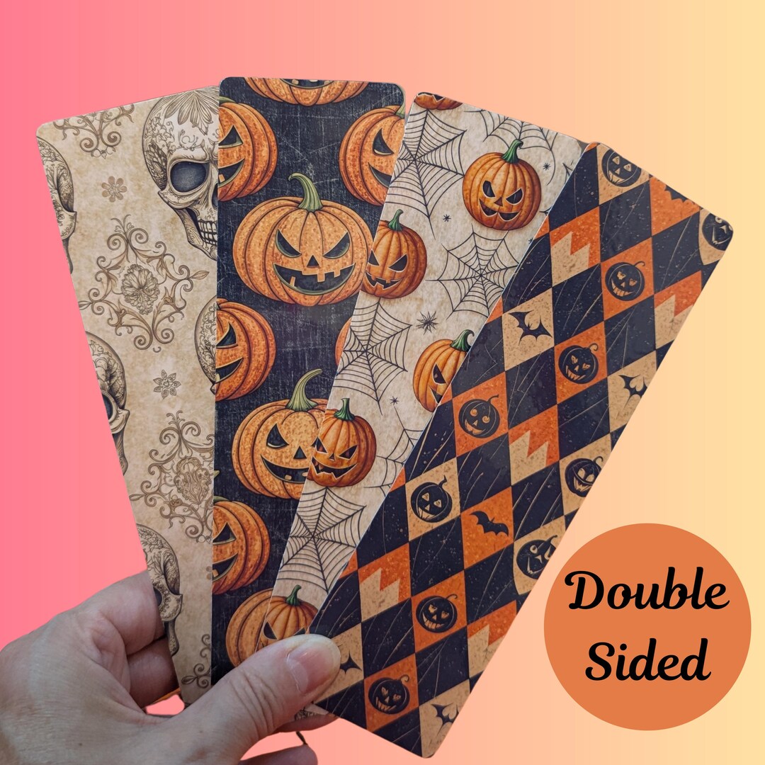 Vintage Halloween Bookmark Bundle, Halloween Bookmark, Spooky Bookmarks ...