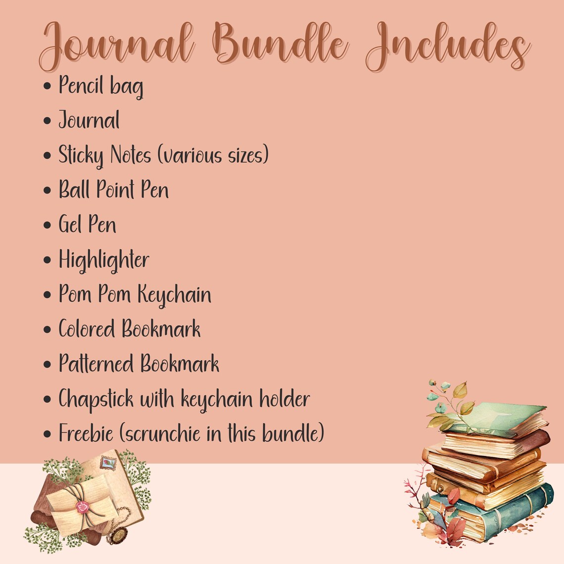 Rainbow Journal Bundle, Journaling Accessories, Black Rainbow Journal ...