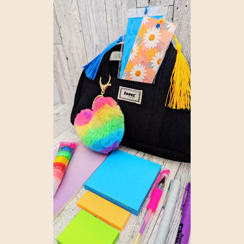 Rainbow Journal Bundle, Journaling Accessories, Black Rainbow Journal ...