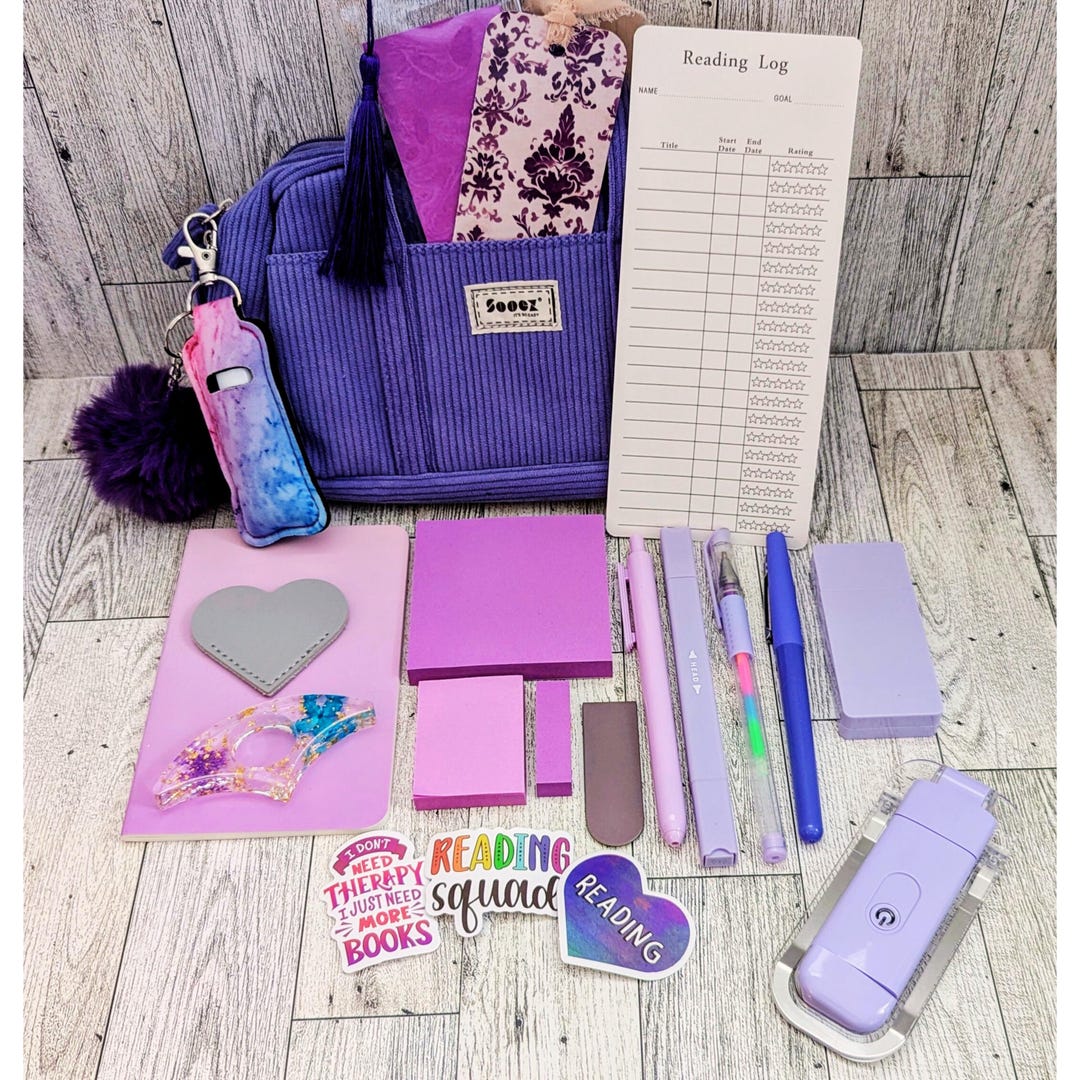 Purple Journal Bundle, Journal Bundle, Bookish Journal Bundle ...