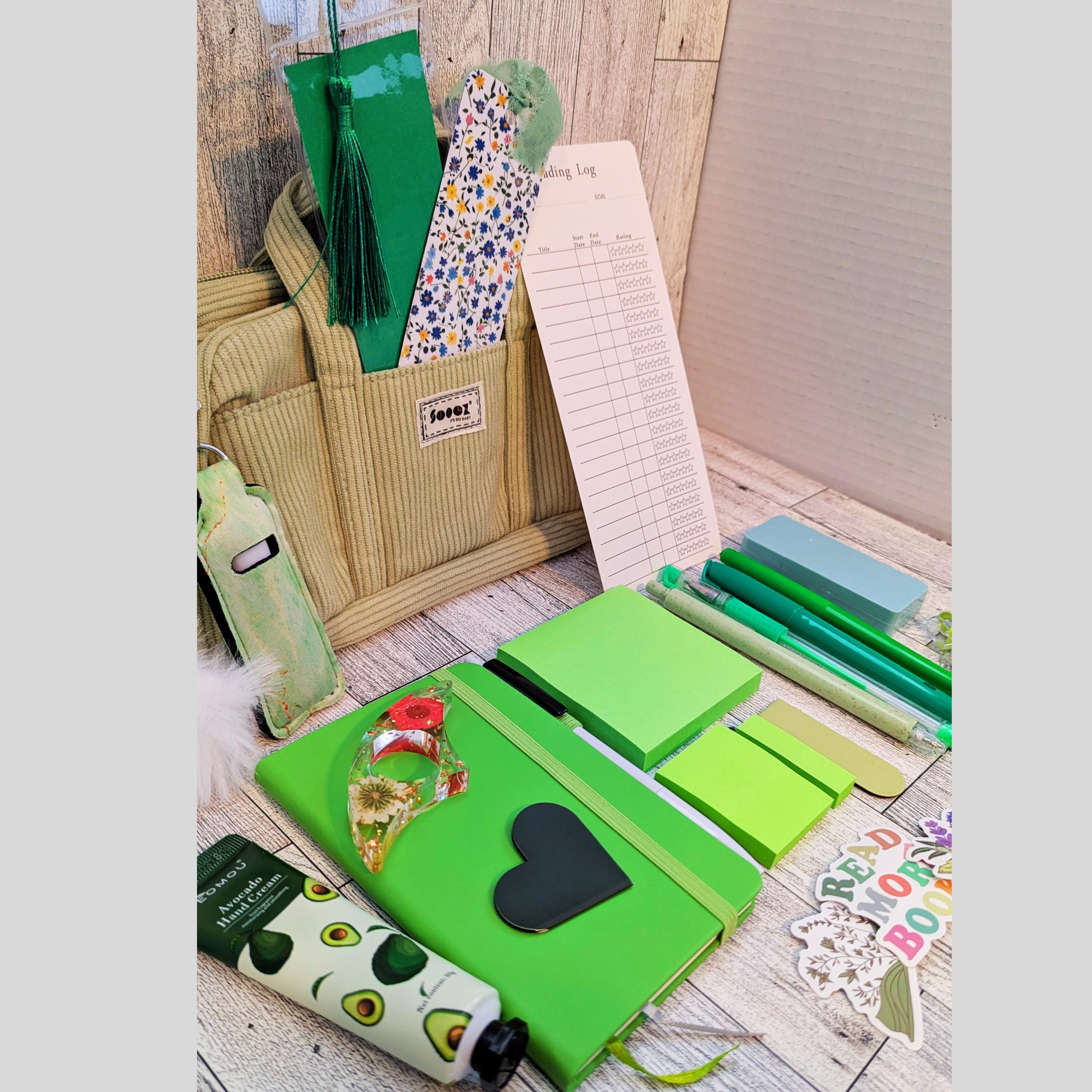 Green Journal Bundle, Journal Bundle, Journaling Accessories, Green ...