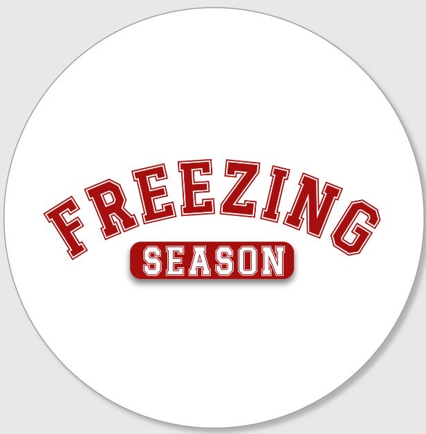 STICKER/DECAL Freezing Season Chilled Festive Decals Winter - Etsy