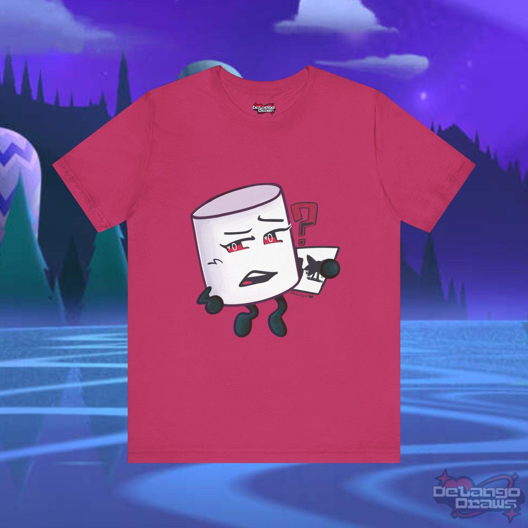 Marshmallow T-shirt - Inanimate Insanity 2 - Object Shows - Etsy