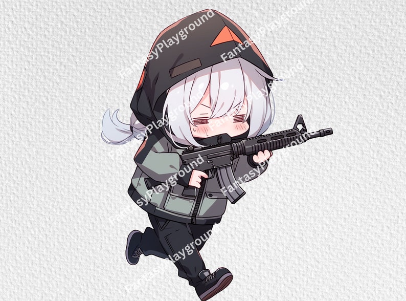 Armed Chibi Clipart Bundle - Digital Protectors Ready for Anything ...