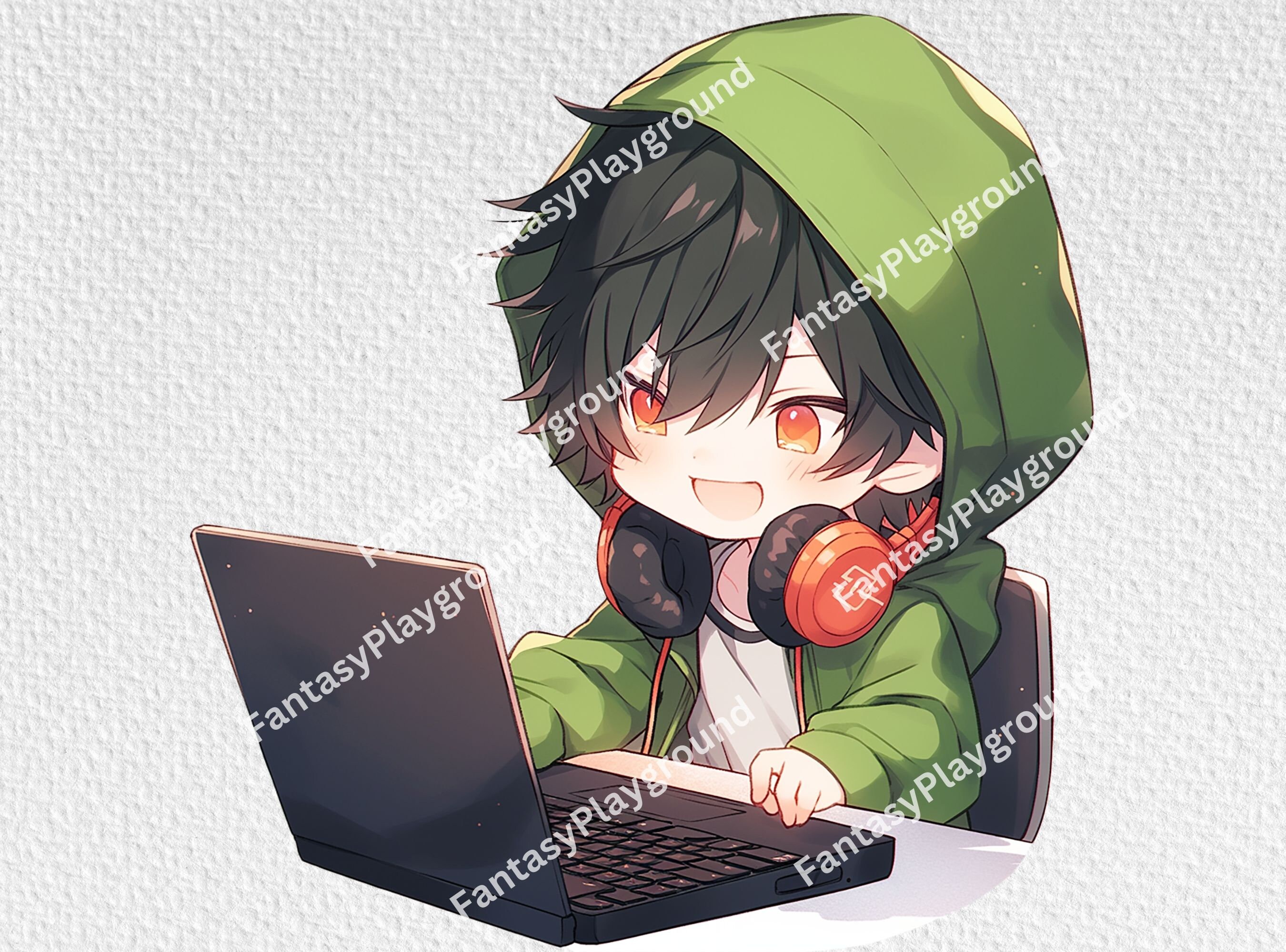 Chibi Gamers Clipart Bundle - Kawaii and Competitive Streamers! - 30 ...