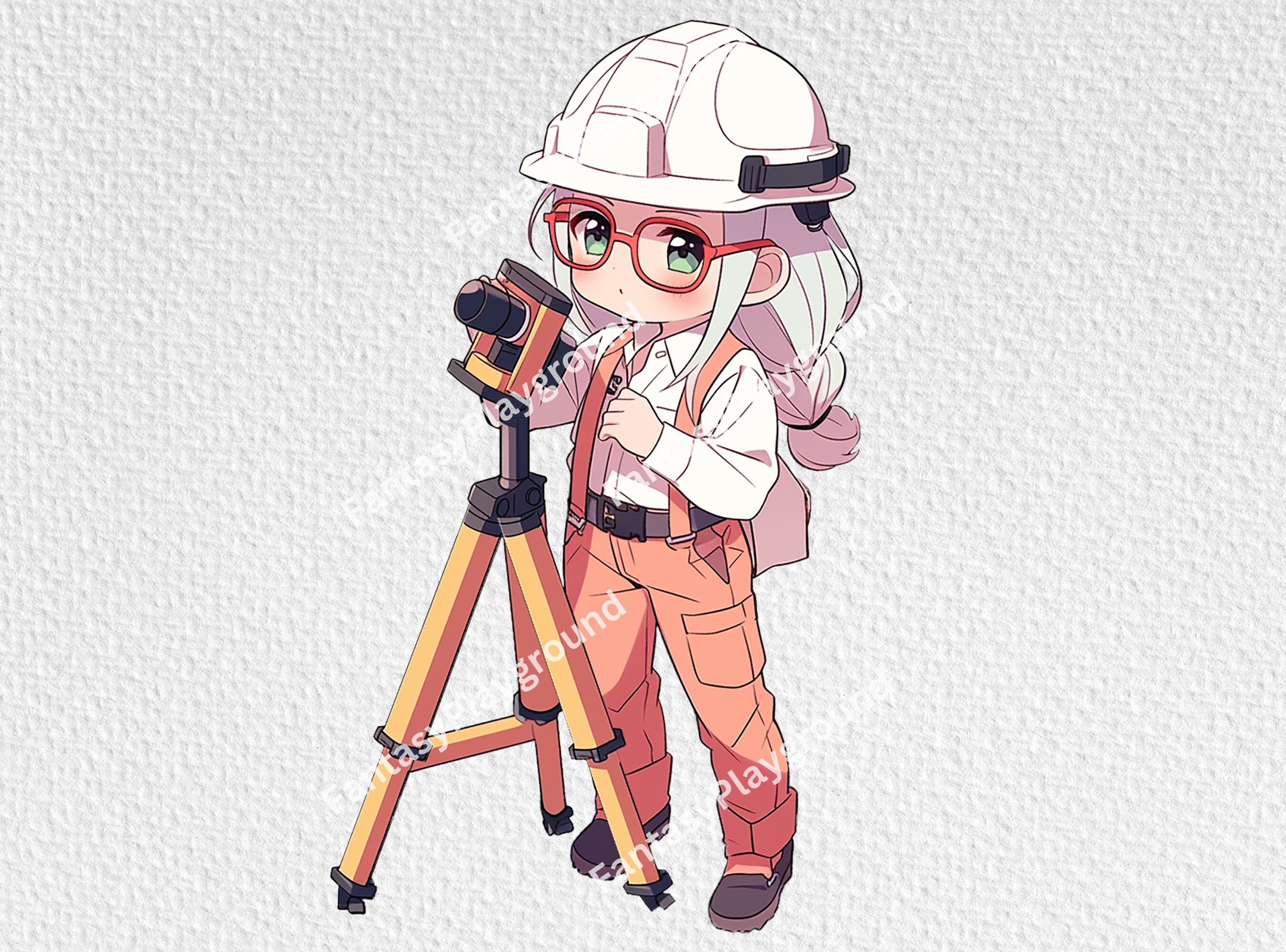 Chibi Contractor Clipart Bundle - Cute and Intelligent Engineers! - 20 ...