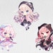 Chibi Stars Clipart Bundle Kawaii Popstars, Idols 15 Transparent ...