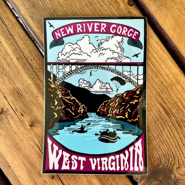 The Gorge Virginia Stickers - Etsy