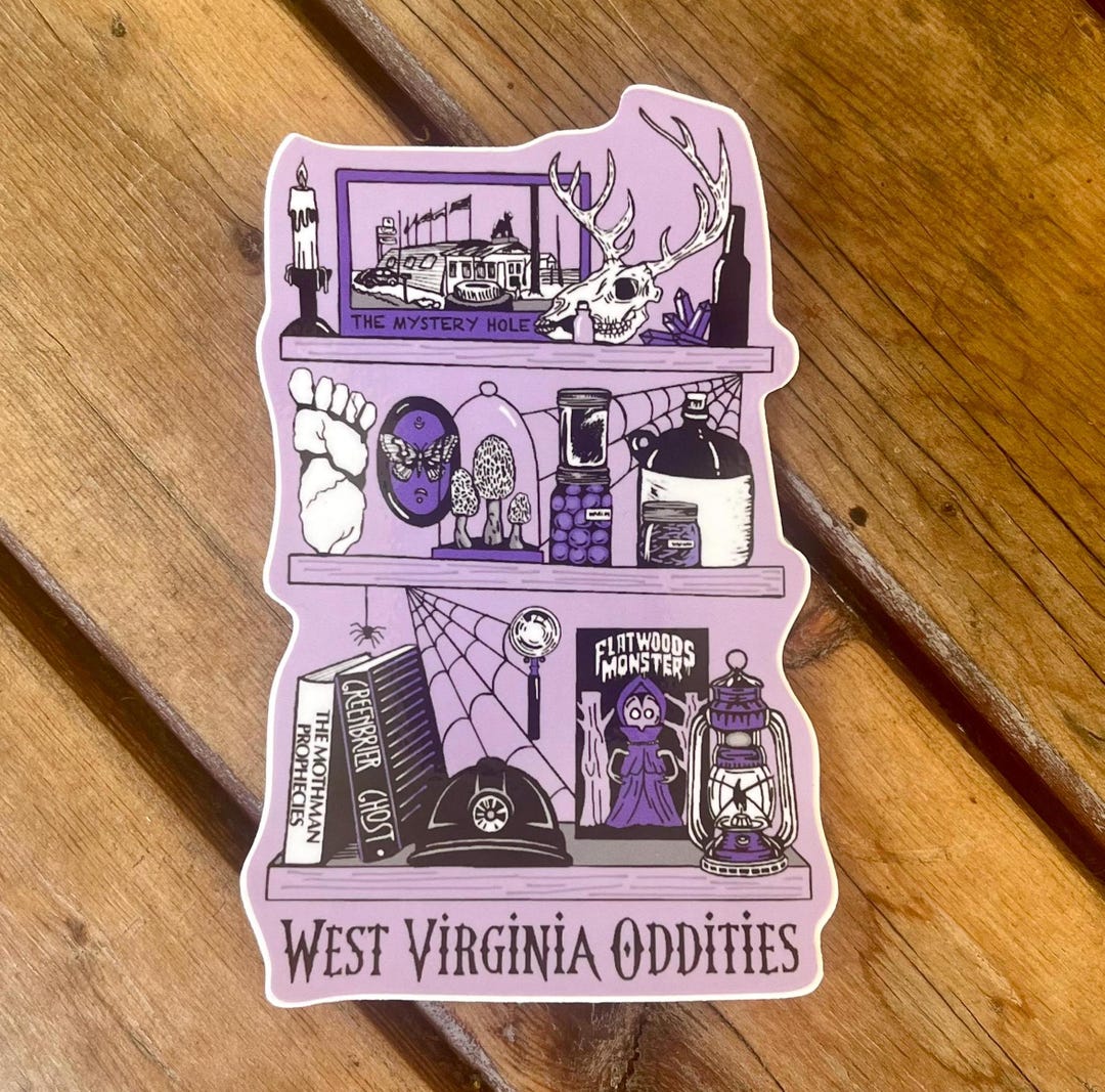 STICKER: West Virginia Oddities - Etsy