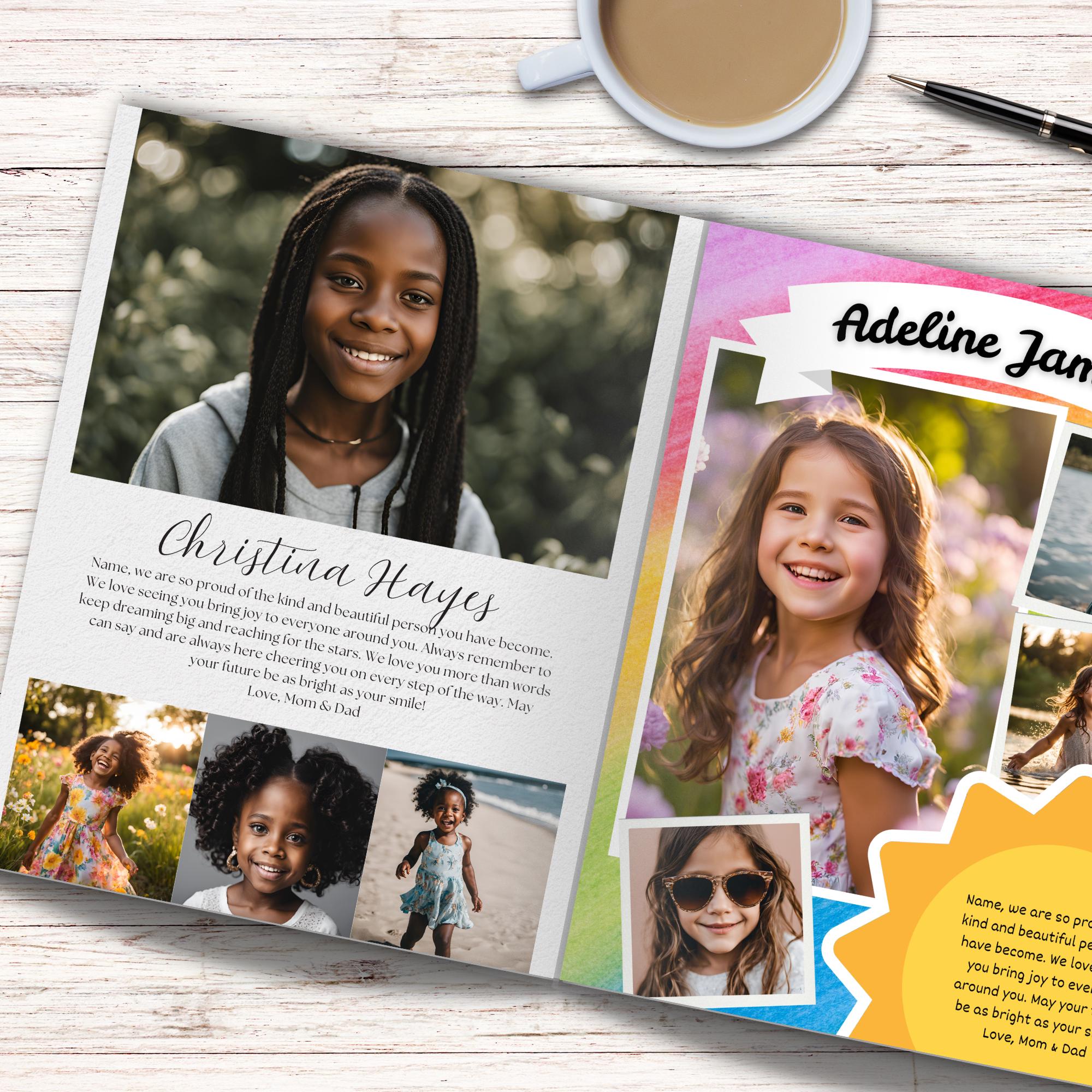 Elementary School Yearbook Ad Template, Full Page Yearbook Ad Layout ...
