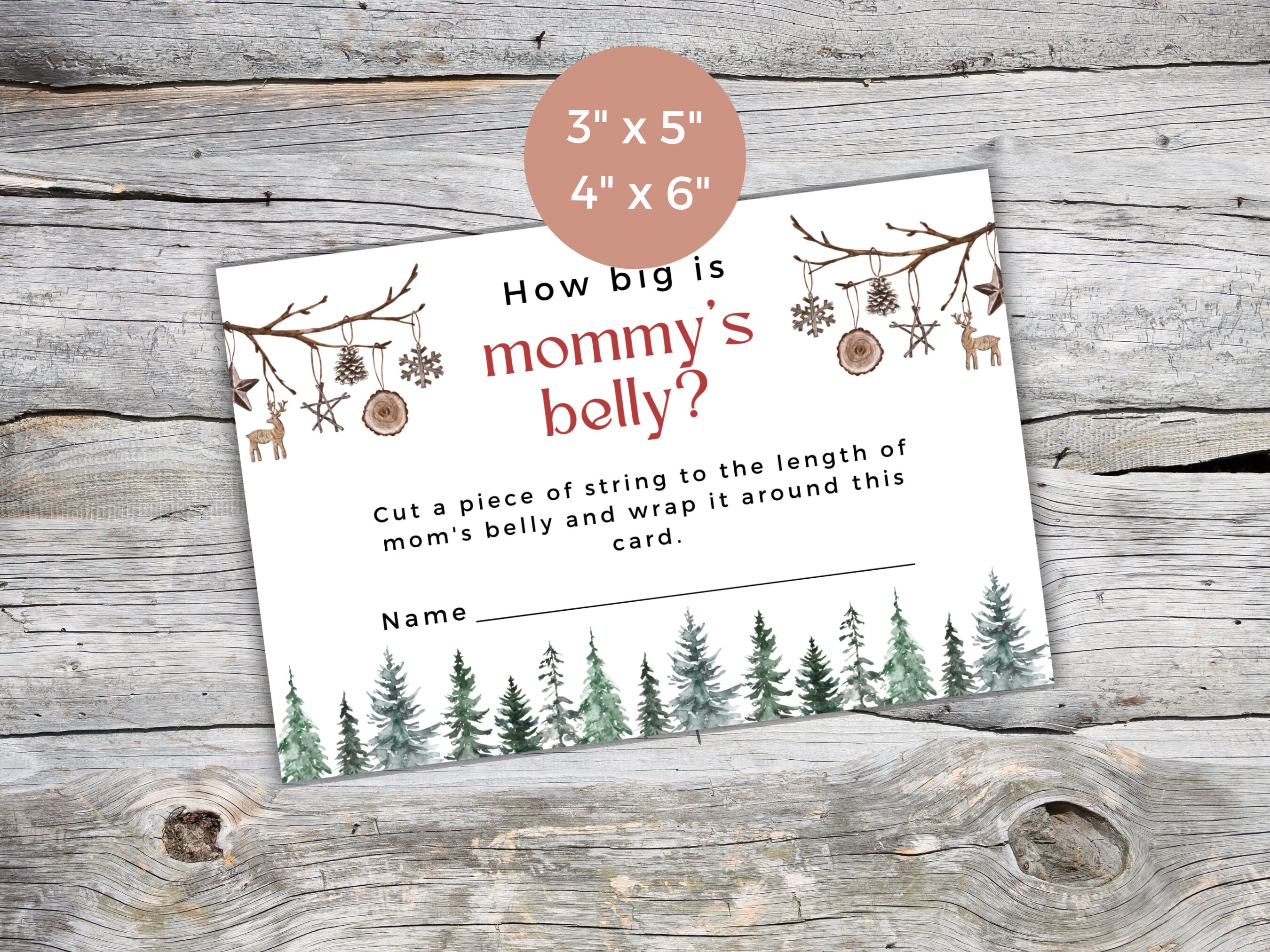How Big Is Mommys Belly Free Printable