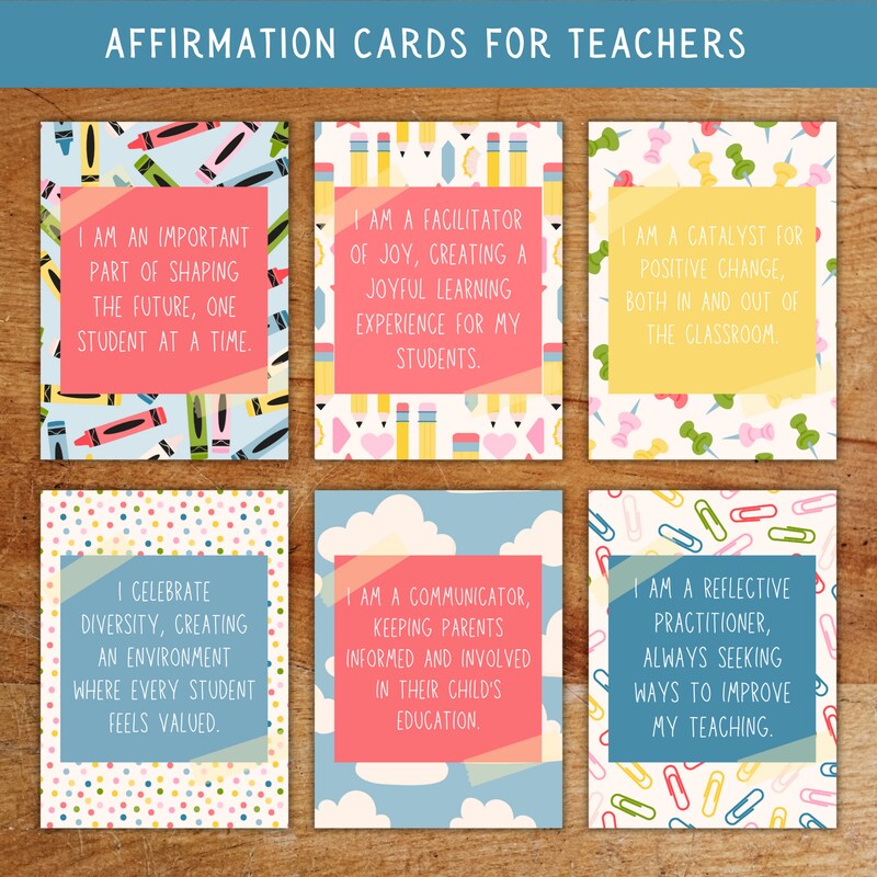 Teacher Affirmations - Etsy