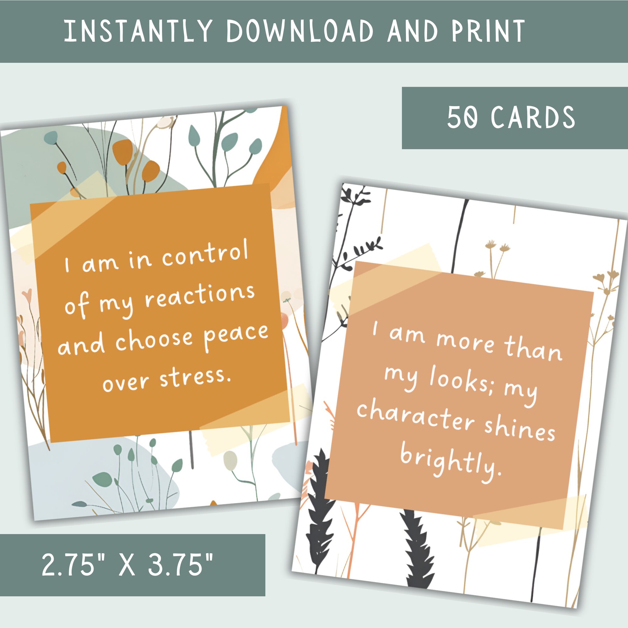 Printable Affirmation Cards for Teenagers, Positive Encouragement Cards ...