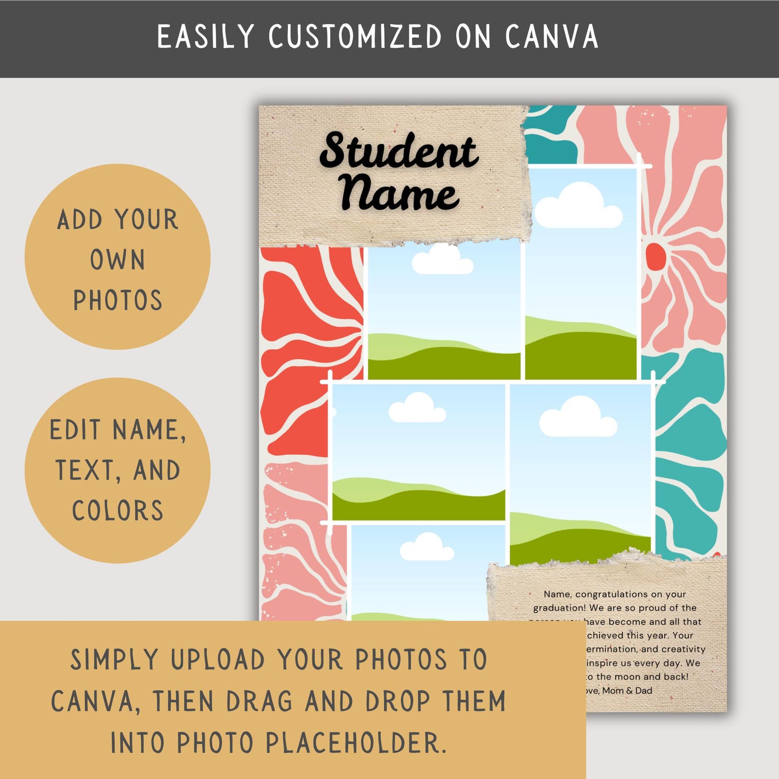 Elementary School Yearbook Ad Template, Full Page Yearbook Ad Layout ...