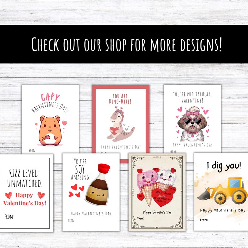 Printable Gen Z Valentines Day Cards, Teen Slang Valentine Cards, Funny ...
