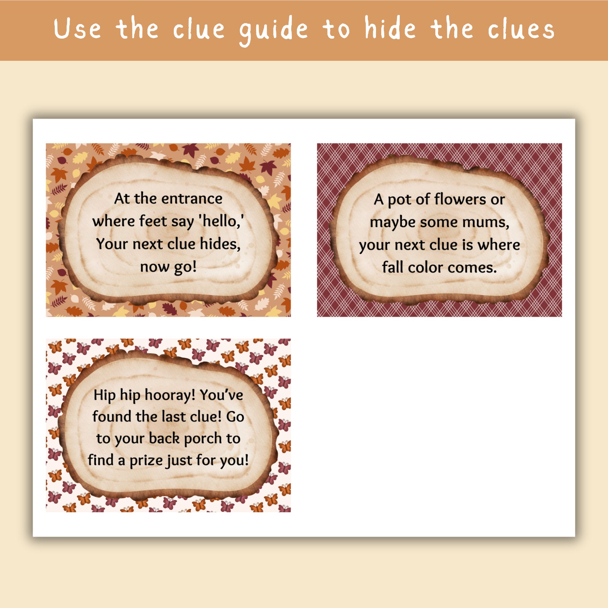 Thanksgiving Scavenger Hunt for Kids, Fall Outdoor Treasure Hunt ...