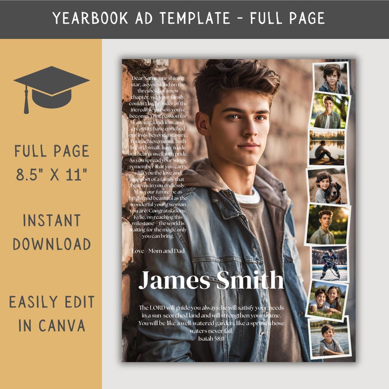 Yearbook Ad - Etsy