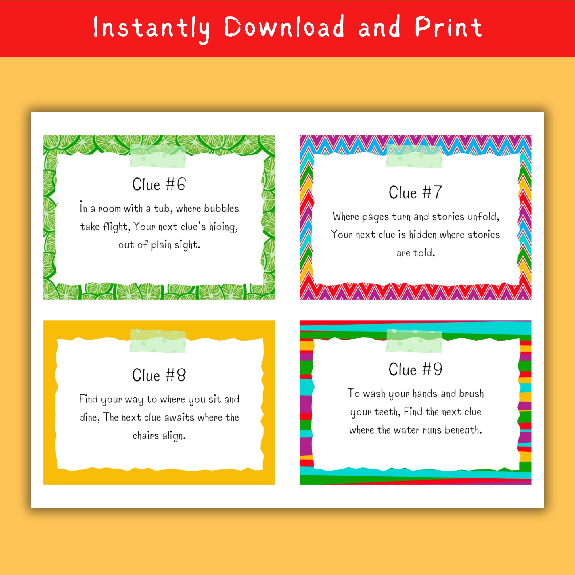 Cinco De Mayo Scavenger Hunt for Kids, Mexican Fiesta Treasure Hunt ...