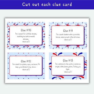 4th of July Scavenger Hunt for Teens, Fourth of July Indoor Treasure ...