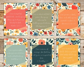 Printable Affirmation Cards for Christian Moms, Positive Affirmation ...