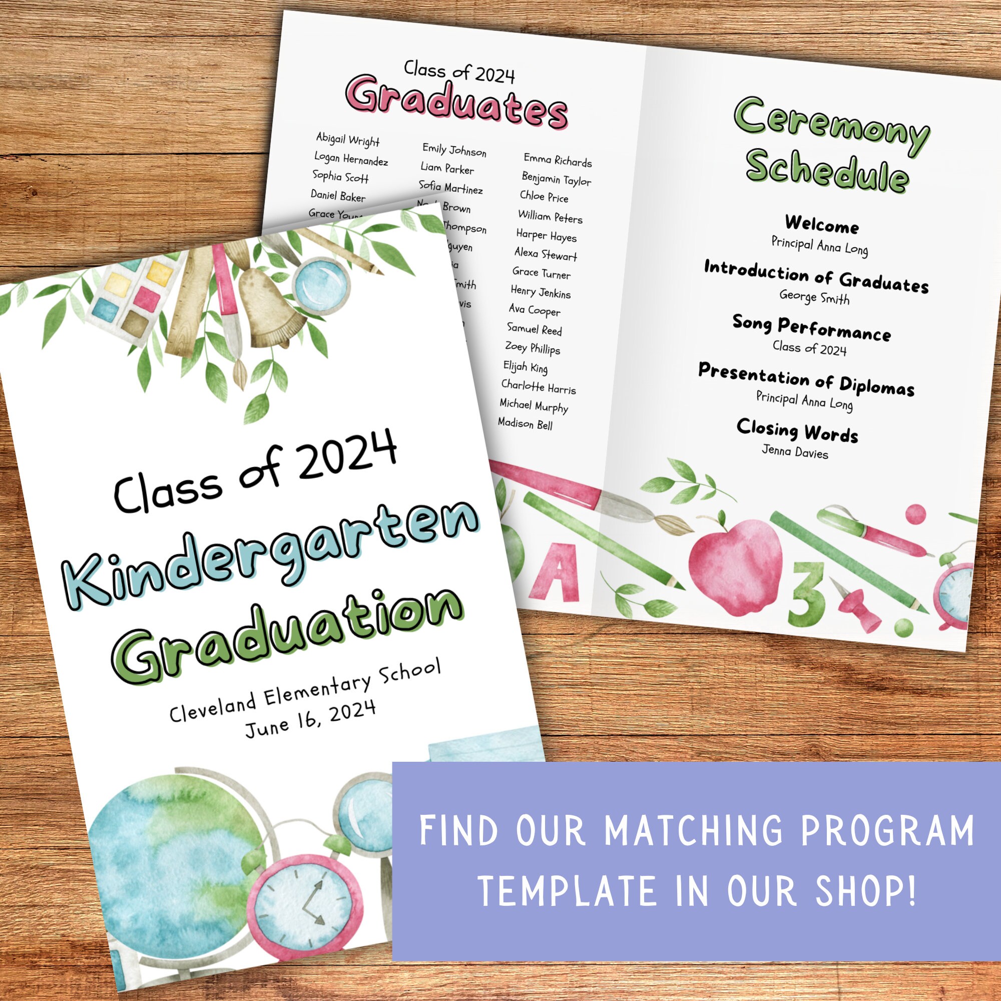 Editable Kindergarten Graduation Diploma Canva, Printable Graduation ...