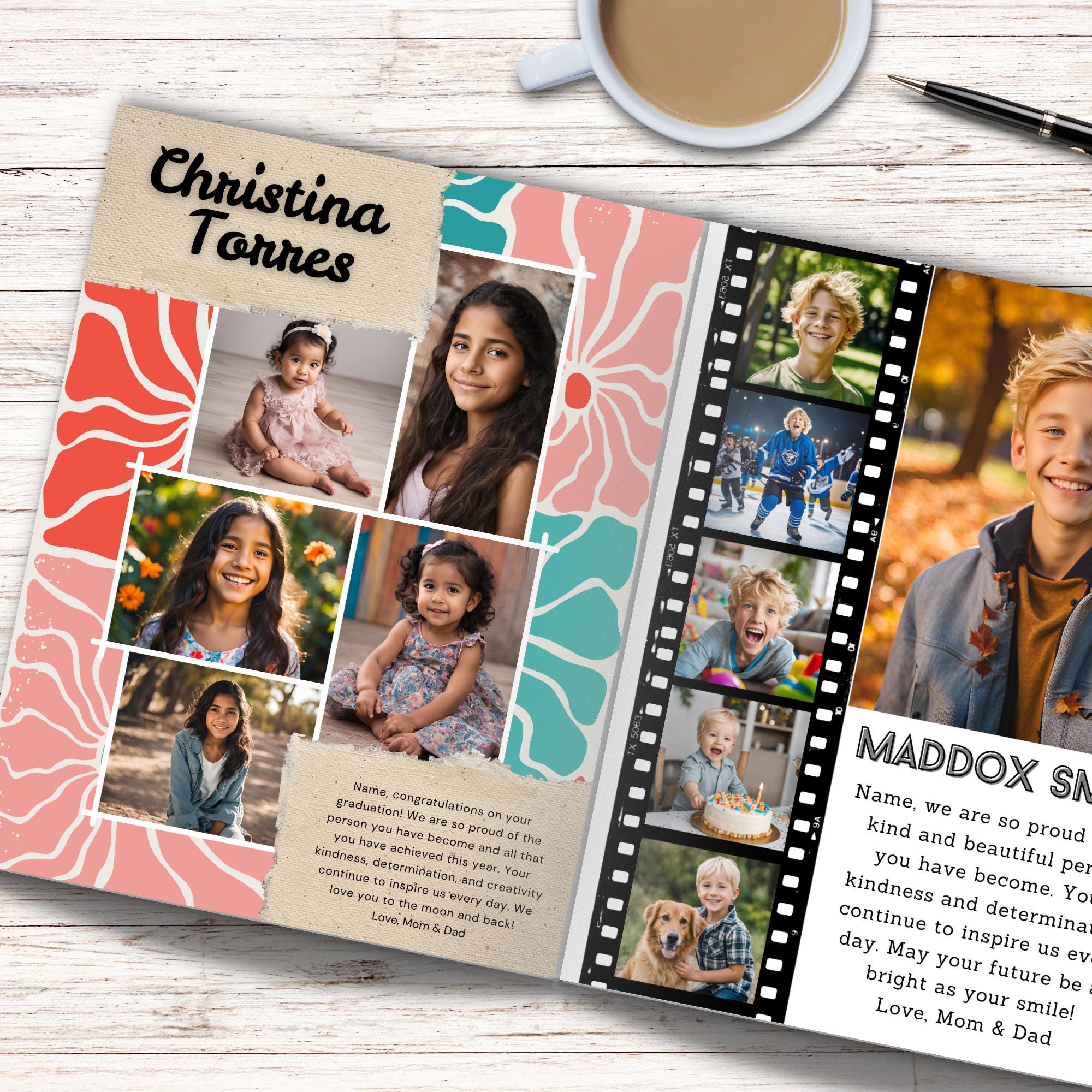 Elementary School Yearbook Ad Template, Full Page Yearbook Ad Layout ...