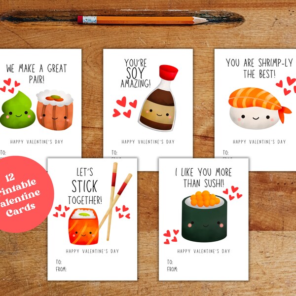Sushi Cards - Etsy