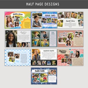 Elementary School Yearbook Ad Template, Full Page Yearbook Ad Layout ...