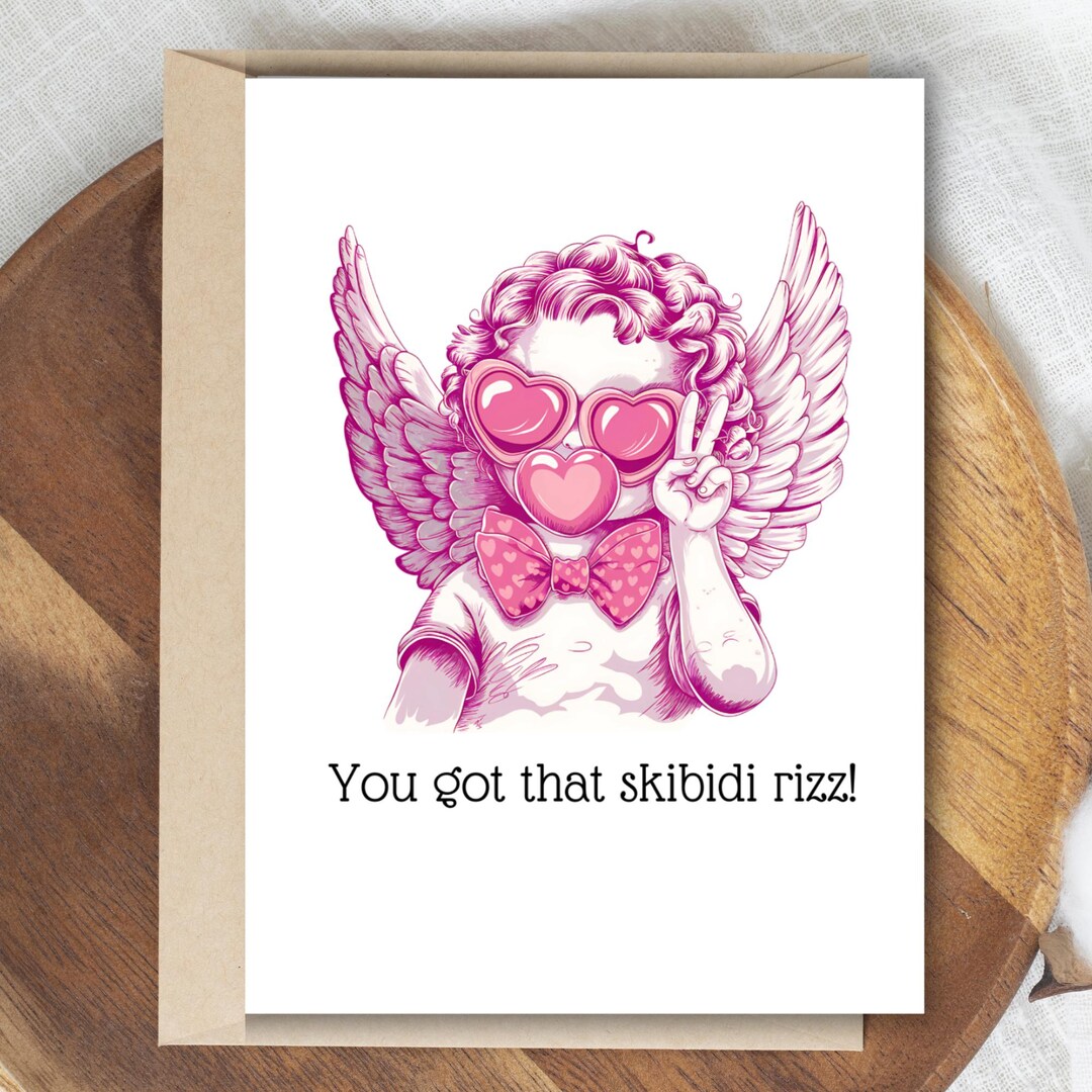 Printable Gen Z Slang Valentine Card, Funny Slang Greeting Card ...