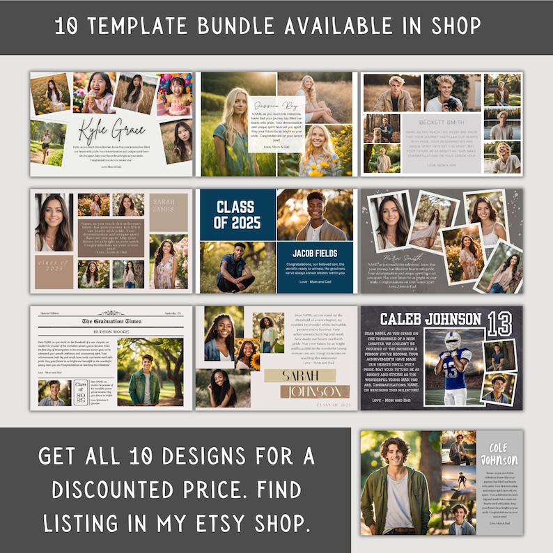 Half Page Yearbook Ad Template Canva, Elementary School Yearbook Ad ...