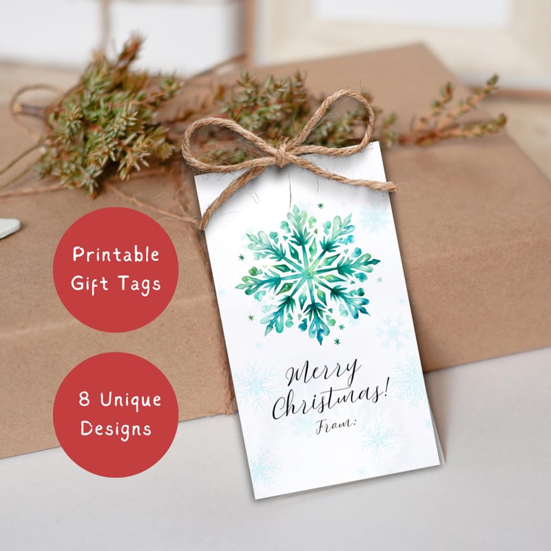 Snowflake Gift Tag - 60+ Gift Ideas for 2025