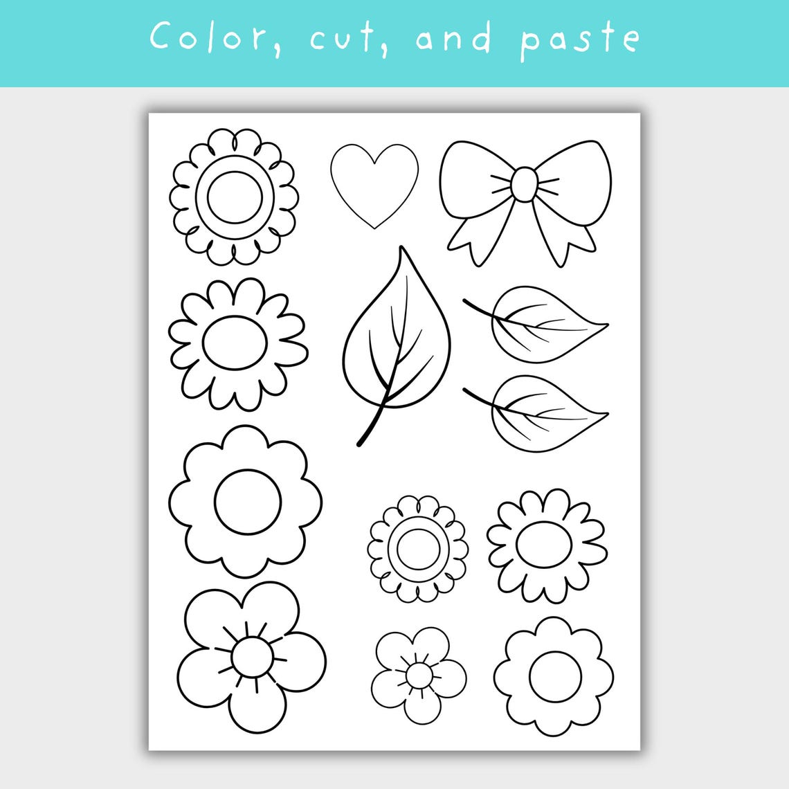 Printable Mother's Day Coloring Craft for Kids, Mothers Day Activity ...