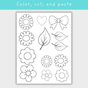 Printable Mother's Day Coloring Craft for Kids, Mothers Day Activity ...