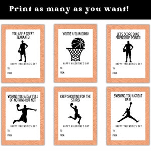 Printable Basketball Valentines Day Card, Basketball Pun Valentine ...