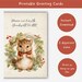 Holiday Winter Woodland Animals Christmas Cards, Printable Christmas ...
