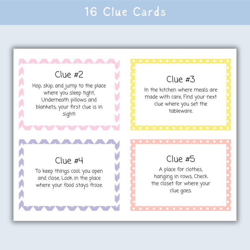 Easter Scavenger Hunt Clues: Printable Easter Bunny Letter (PDF) - Etsy