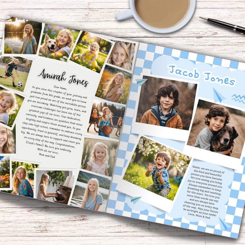 Yearbook Ad Template Bundle: Full Page Graduation Tribute Layouts ...