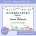 Editable Kindergarten Graduation Diploma Canva, Printable Graduation ...