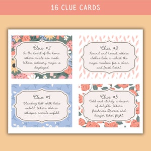 Mother's Day Treasure Hunt Clue Cards, Mother's Day Scavenger Hunt ...