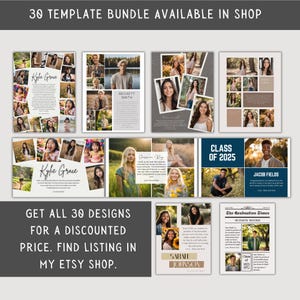 Elementary School Yearbook Ad Template, Full Page Yearbook Ad Layout ...