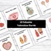 Retro Pun Valentine's Day Cards: Groovy Classroom Cutouts (PDF) - Etsy