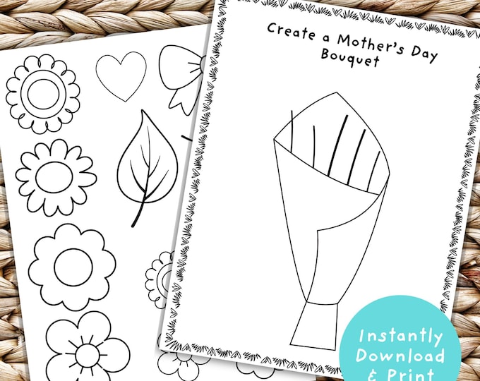 Mothers Day Coloring Card Printable | Printable Activity for Mother's ...