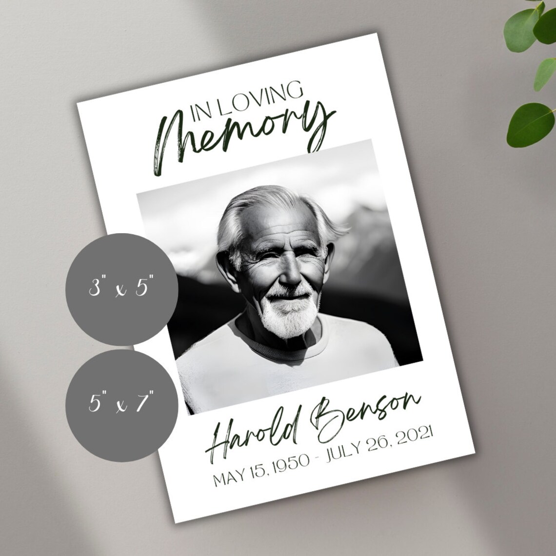 Editable Funeral Prayer Card Template, Printable Funeral Poem Card ...