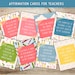 Printable Teacher Affirmation Cards, Last Minute Teacher Appreciation ...