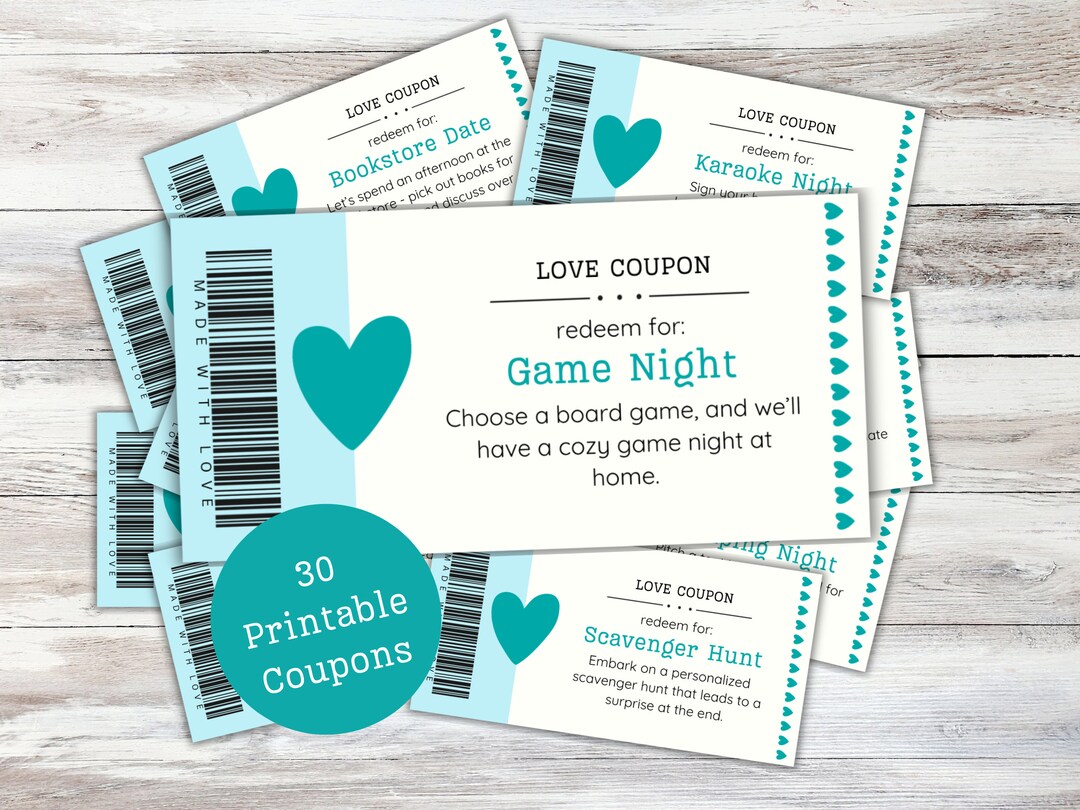 Cupones imprimibles del Día del Padre, Libro de cupones de cumpleaños ...