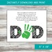 Finger Paint Art Fathers Day Printable, DIY Fingerprint Kids Art ...