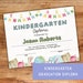 Editable Kindergarten Graduation Diploma Canva, Printable Graduation ...