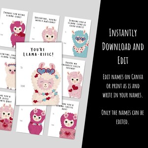 Custom Printable Llama Valentines Day Card, Funny Pun Valentine Cards ...