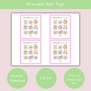 Editable Easter Gift Tag for Teacher, Printable Tags for Classroom ...