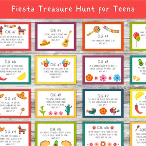 Cinco De Mayo Scavenger Hunt for Teens, Mexican Fiesta Indoor Treasure ...